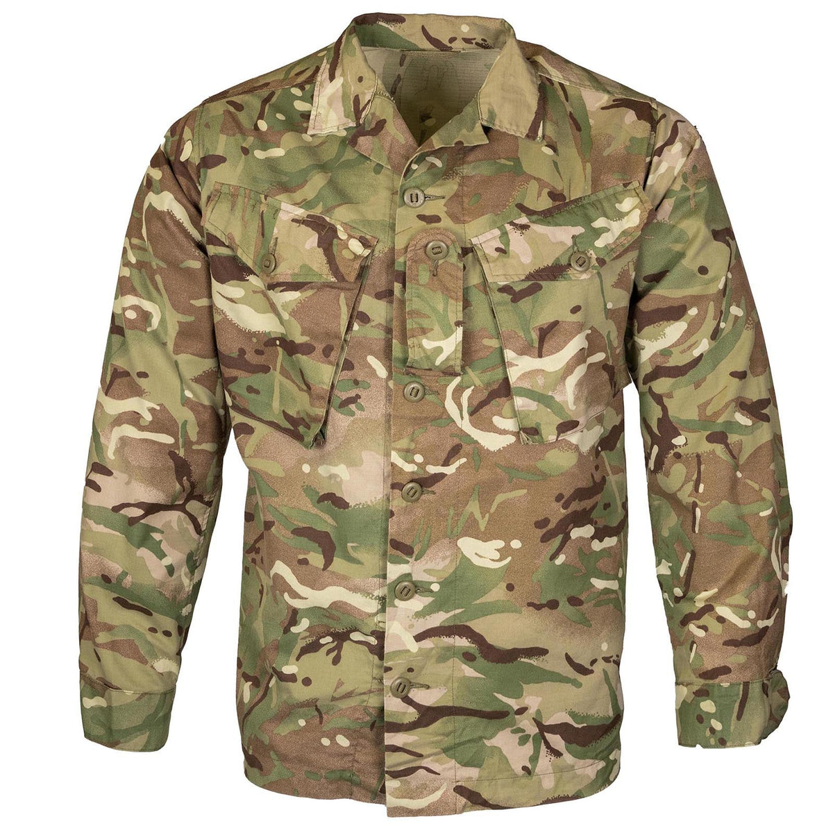 Distressed British Army MTP Barrack Men’s Combat Shirt — Goarmy