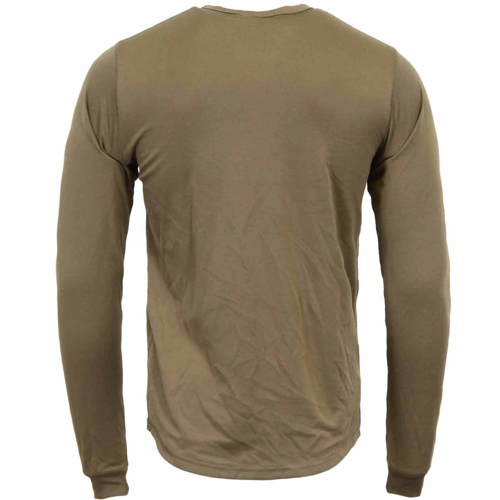 Olive Base Layer Fleece Men’s Long Sleeve Thermal Top — Goarmy