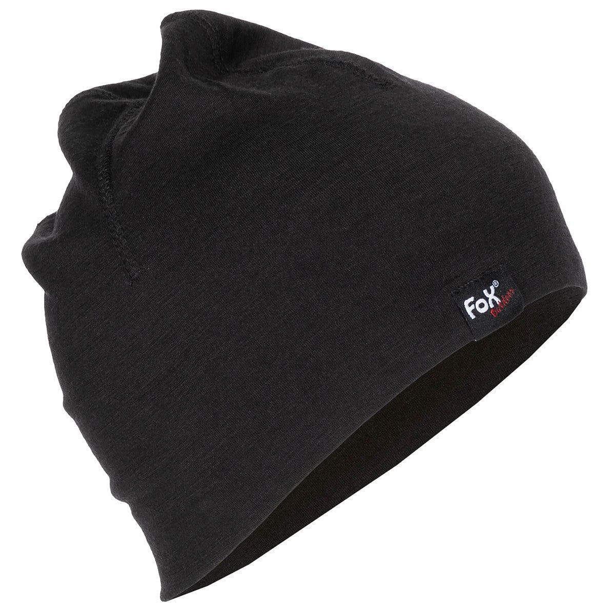 Merino wool Beanie Black — Goarmy